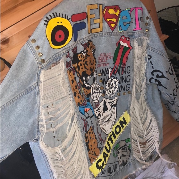 Levi's | Jackets & Coats | Custom Denim Jacket For Cardi B Offset ...